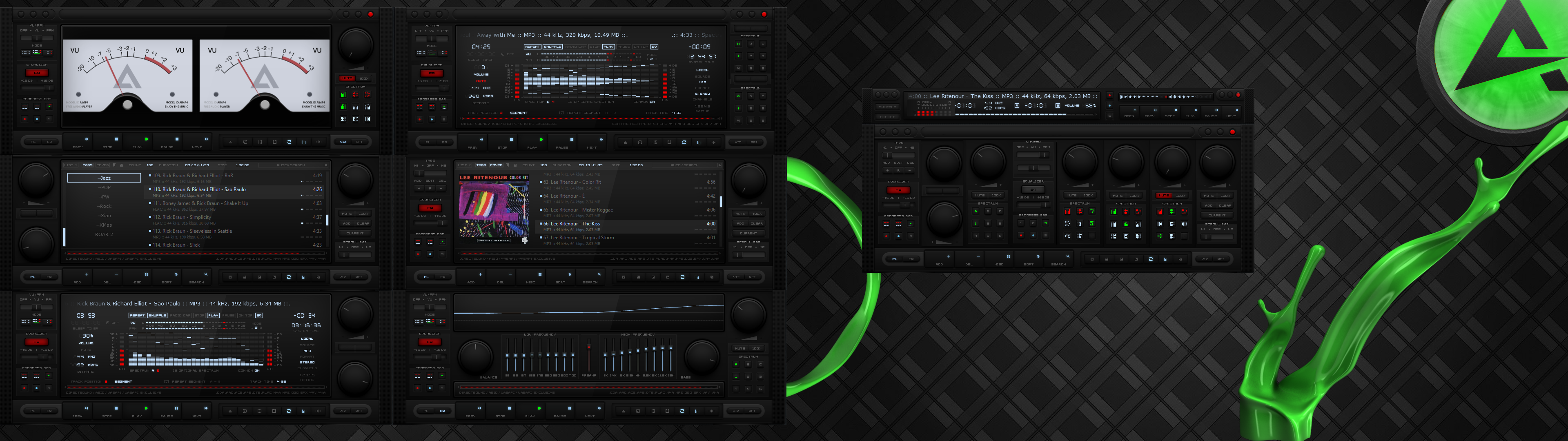 BLACK ONIX Lusays Green LED v1.17 [MODDED SKIN]